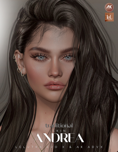 Second Life Marketplace - TF - Andrea Skin (LELUTKA EVOX) Rosekiss